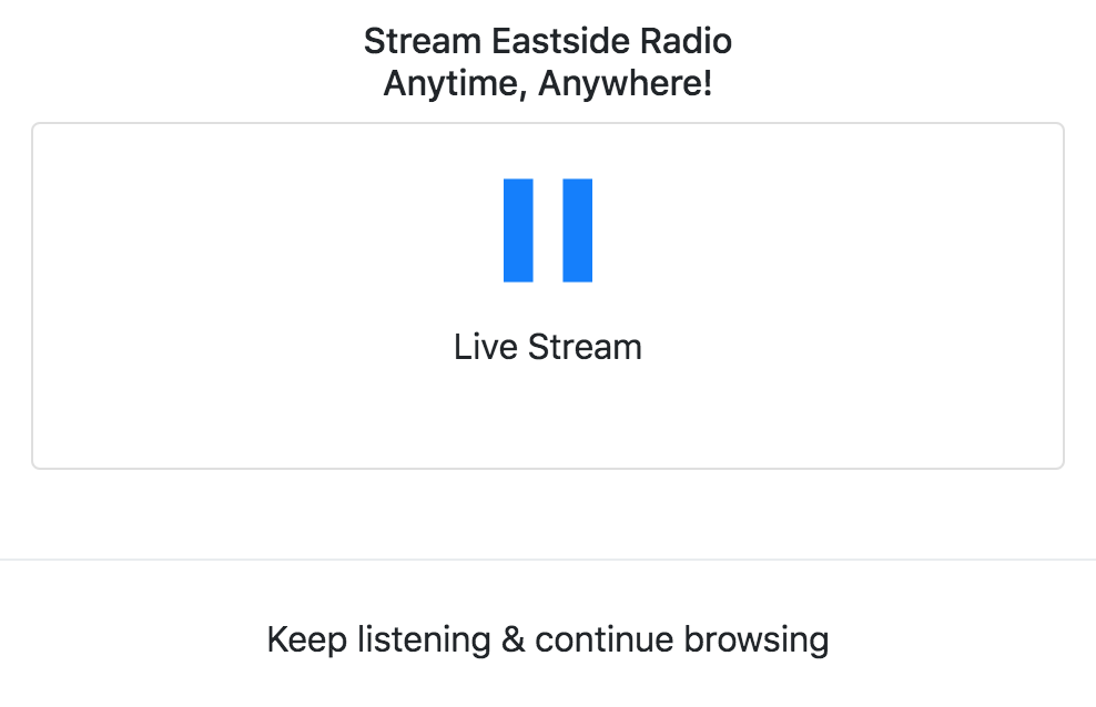 HOW TO LISTEN ONLINE - 89.7 Eastside FM